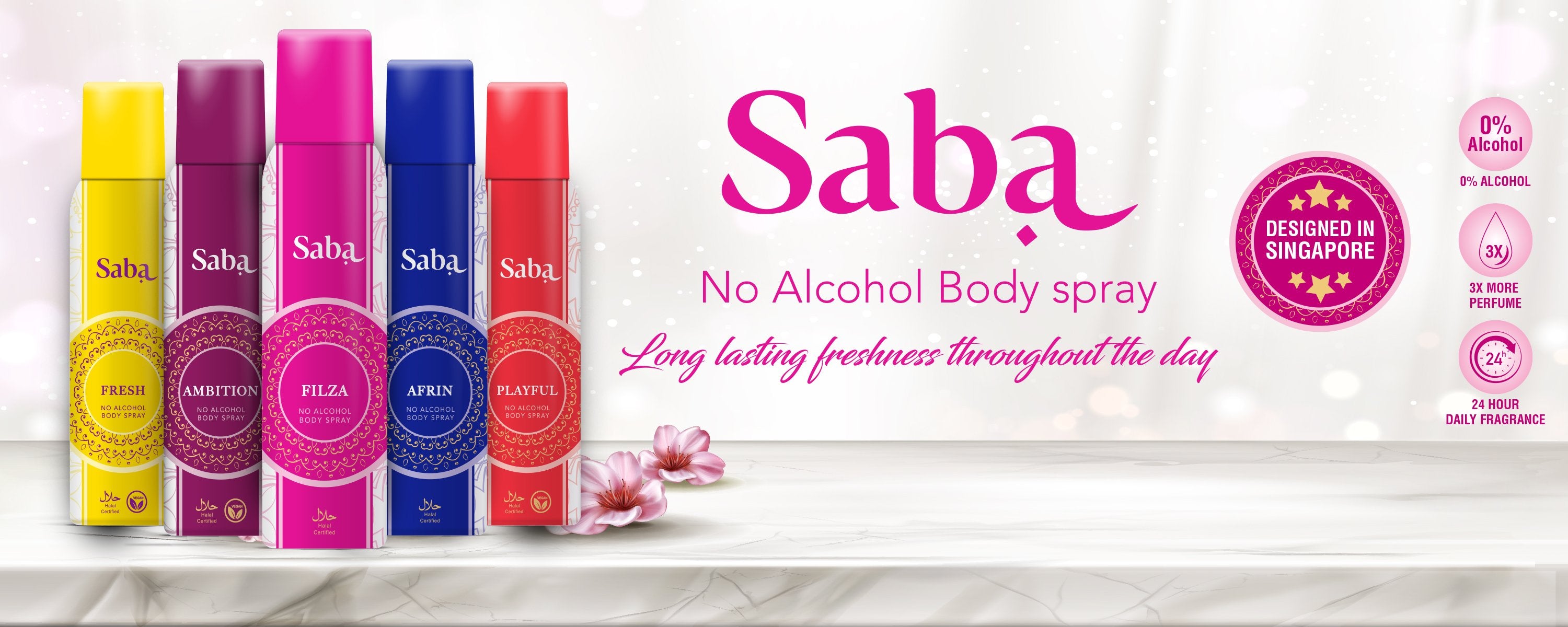 Buy the Best Body Spray and Deo for Women in India – Saba Personal Care SG